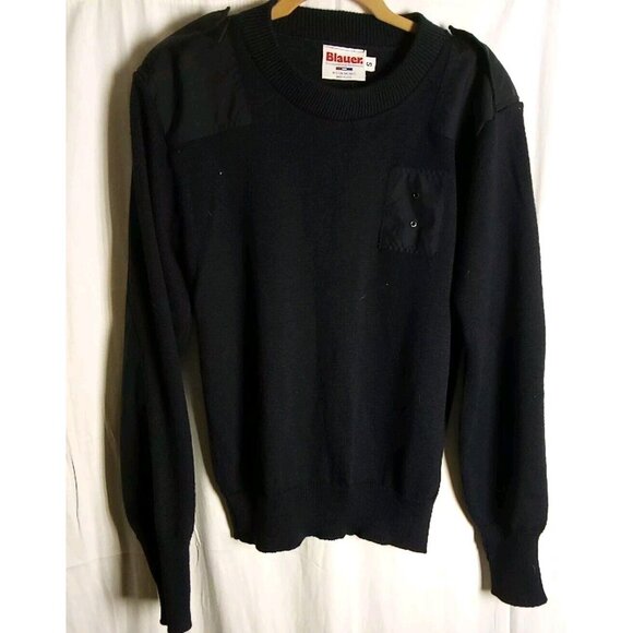 Blauer | Sweaters | Blauer Mens Blue Military Commando Style Officer ...